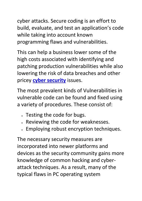 Importance Of Secure Coding With Its Best Practices Pdf Programming Languages Computing