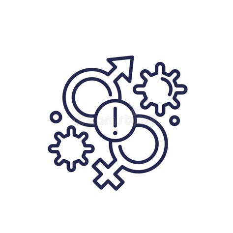 Sexual Transmitted Disease Infographic Vector Flat Healthcare Illustration Color Icon Set Std