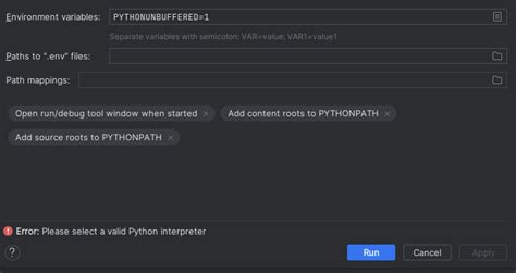Error Please Select Valid Python Interpreter Rpycharm