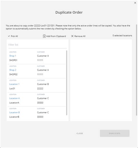 Duplicate Order Trasix Knowledge Base