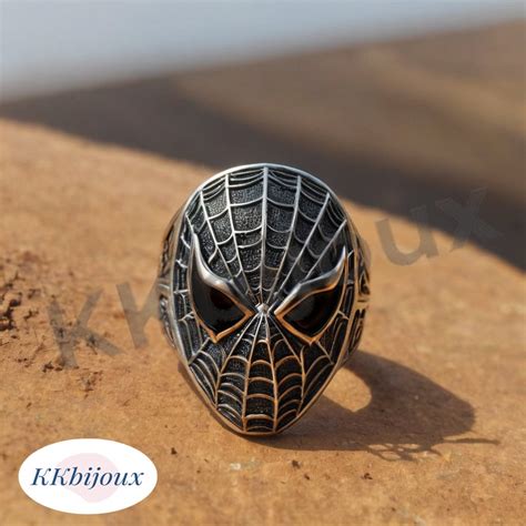 Spider Man Ring Spider Ringspider Man Ring925 Sterling Etsy