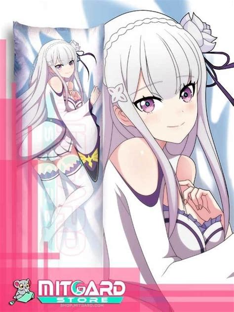 Emilia V1 Dakimakura Body Pillow Cover
