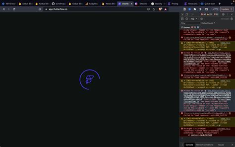unable to open flutterflow