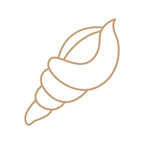 Premium Vector Shell Icon Logo Design Illustration