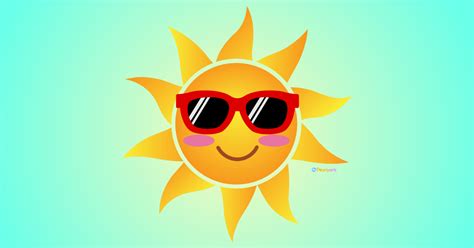 A Clipart Image Of A Smiling Sun Wearing Sunglasses 5872510