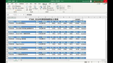 更完整的業績獎金分潤表 【excel Vba初階概念：入門超easy，工作效率翻倍提升】 Youtube
