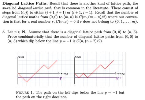 Solved Diagonal Lattice Paths Recall That There Is Another