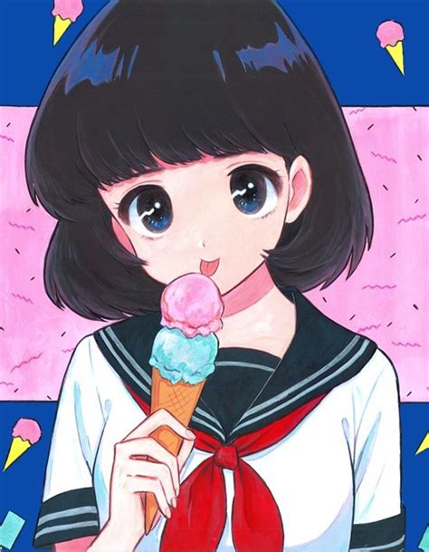 Cute Anime Ice Cream