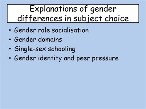 Sociology Revision Gender And Achievement Ppt Download