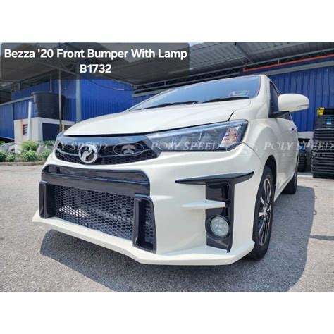 1st Generation Perodua Bezza 2020 Gr Front Bumper With Lamp Fiber Body