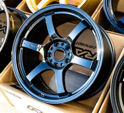 Gram Lights 57dr 17x90 38 5 100 Dark Blue Chrome Wheel