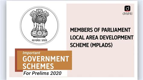 Important Government Schemes Members Of Parliament Local Area
