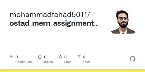 GitHub Mohammadfahad5011 Ostad Mern Assignment 6