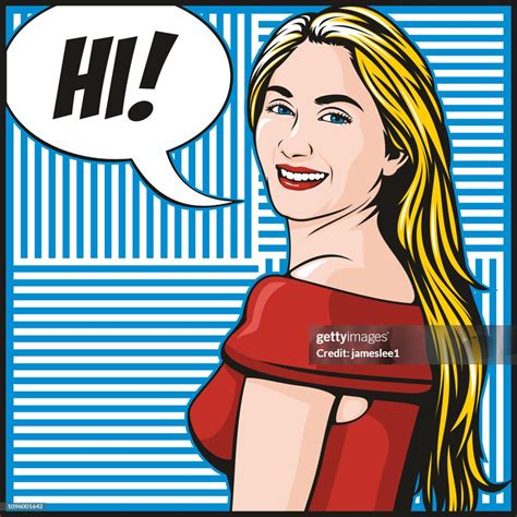 Beautiful Girl Saying Hi High Res Vector Graphic Getty Images