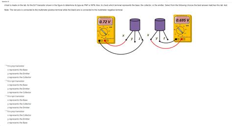 Solved Question A Test Is Made On The Lab For The BJT Chegg Com
