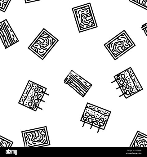 Hydrogeologist Industrial Vector Seamless Pattern Thin Line