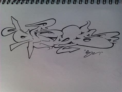 Case Graffiti 9 Outline By Case03 On Deviantart