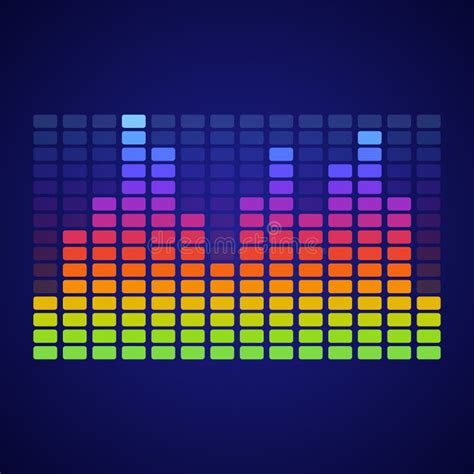 Rainbow Equalizer Wave Stock Illustration Illustration Of Notes 35993249