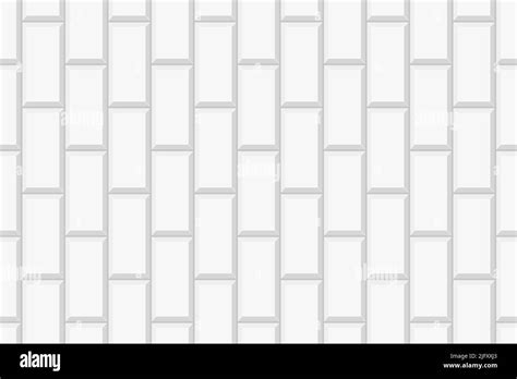 White Rectangle Tile Vertical Layout Ceramic Or Brick Wall Seamless Pattern Kitchen Backsplash