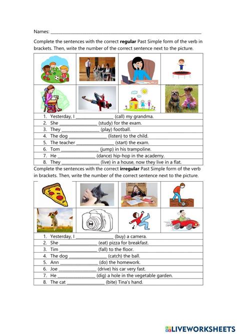 Wordwall Past Simple Regular And Irregular Verbs