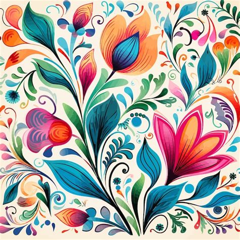Premium Vector Colorful Flower Illustration