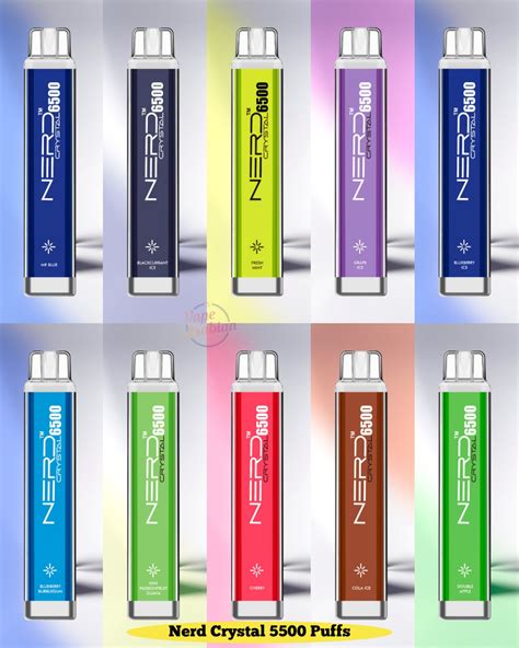 Nerd Crystal 5500 Puffs Disposable Vape In Uae E Vape Shop Uae