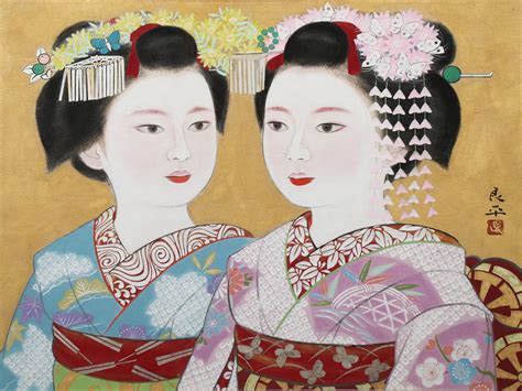 Yahooオークション 三輪良平 「舞妓」p10日本画 真作保証 230213030
