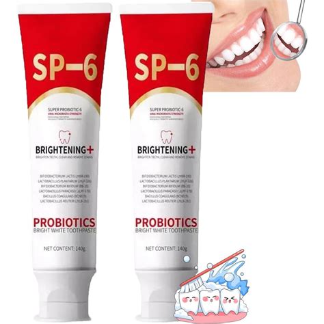 Probiotics Bright White Toothpaste 120g Super Probiotic 6 Toothpaste
