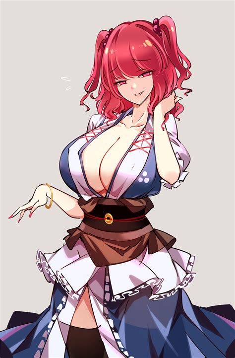 Rule 34 Breasts Cleavage Female Flying Sweatdrops Grey Background