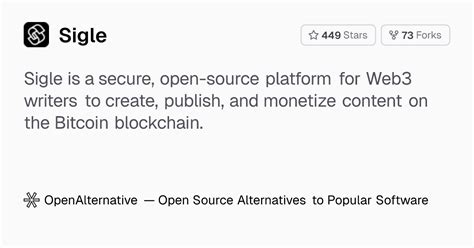 Sigle Open Source Alternative To Wordpress Beehiiv And Substack Openalternative