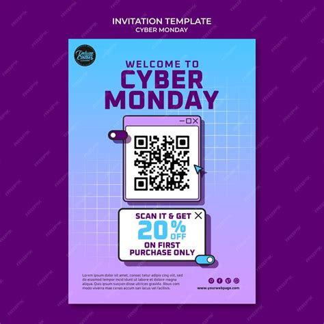 그라데이션 사이버 월요일 디자인 서식 파일 무료 Psd 파일