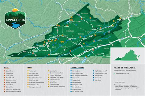 Trout Fishing Virginia Map Almire Marcelia