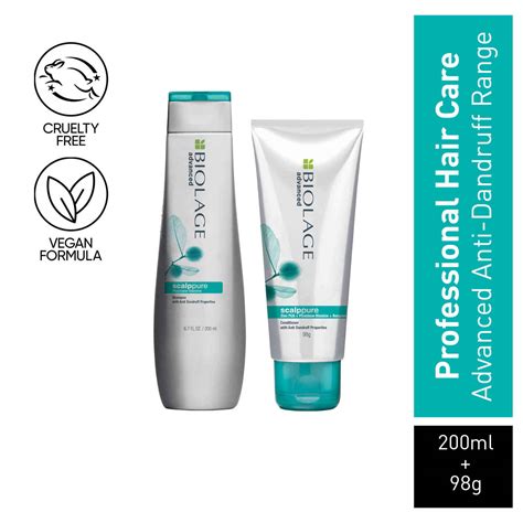 Biolage Advanced Scalppure Anti Dandruff Shampoo Combo Of Scalppure Conditioner 200ml 98g