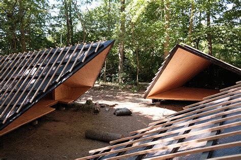 Kvorning Designs Triangular Shelters In Rural Denmark