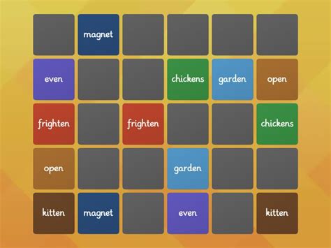 Cycle 22 Memory Match Matching Pairs