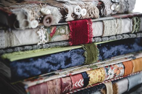 Fabric Snippet Rolls And Clusters Enhancing Your Art Journal Covers