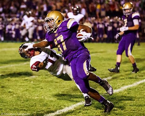 Stiff Arm Battle Of The No 17s Devin Gentry 17 Purple Flickr
