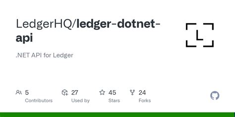Github Ledgerhq Ledger Dotnet Api Net Api For Ledger