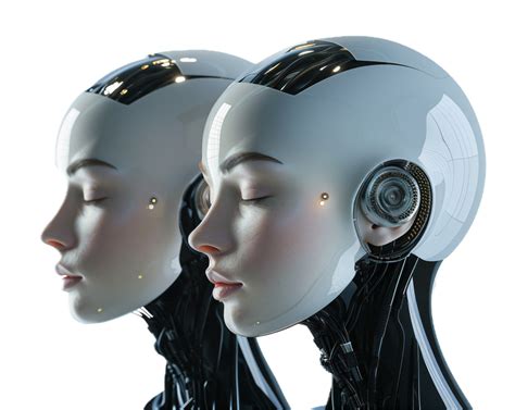 Ai Generated Futuristic Android Faces With Human Like Features Png 42653891 Png