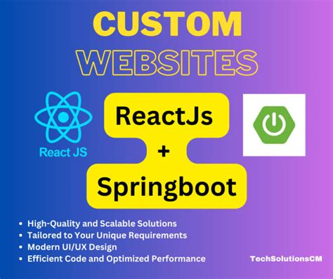 Create Custom Websites With Reactjs And Springboot By Chanuka Gishen Fiverr