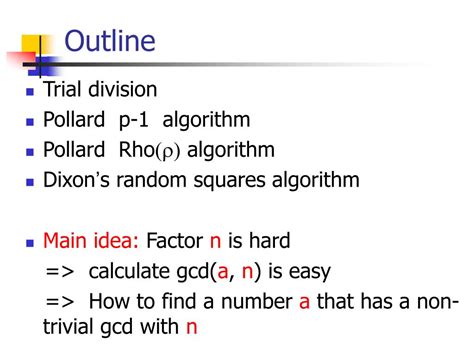 Ppt Factoring Algorithms Powerpoint Presentation Free Download Id Ppt Factoring Algorithms Powerpoint Presentation Free Download Id