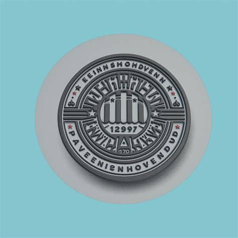 3d File Psv Eindhoven Football Medallion Cnc Psv Eindhoven 3d Cnc Model Stl Obj 🏈 ・3d Printing