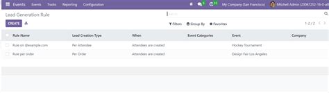 Events Configurationsin Odoo 16 Events App Odoo V16 Community Edition