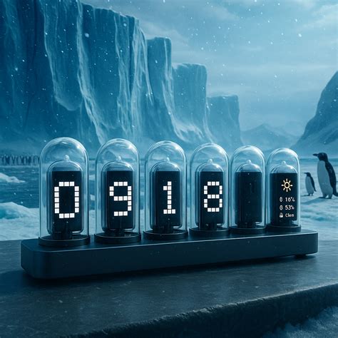 Marvel Tubes Ips Display Nixie Tube Clock Simplist Desk