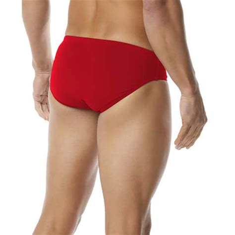 Tyr Waterpolo Breakaway Racer Swimming Brief Red Swiminn