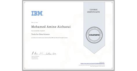 completion of tools for data science course mohamed amine aichaoui posted on the topic linkedin