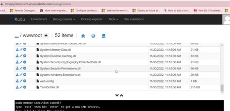 Mvc Azure App Service Cannot Get The Contents Of My App Via