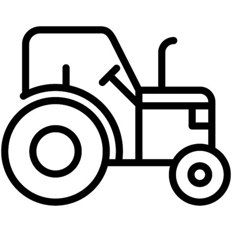 Premium Vector Tractor Icon Style