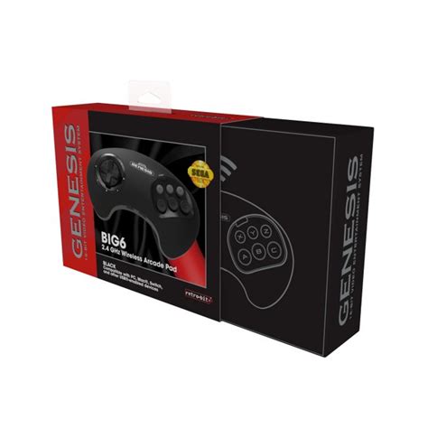Big6 Wireless 2 4 Ghz 6 Button Controller For Sega Genesis Officially