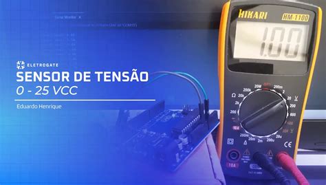 Sensor De Tensão 0 25 Vcc Blog Eletrogate